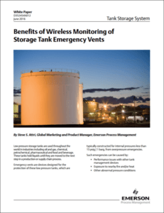 Monitoring Storage Tank Emergency Vents