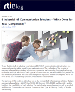IIoT Protocols and Comparisons