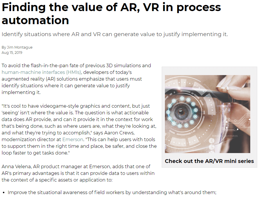 Creating Business Value with Augmented and Virtual Reality Technologies
