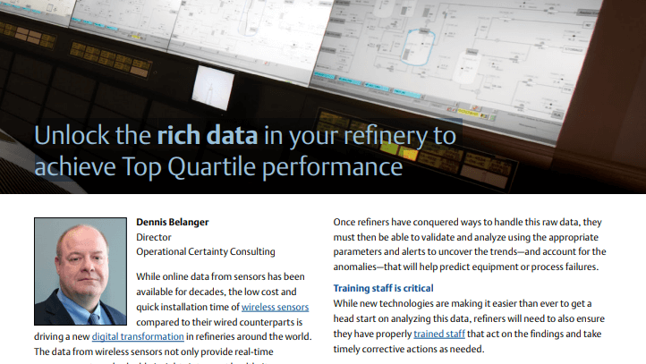 Improving Refining Operations with Rich Data and Analytics