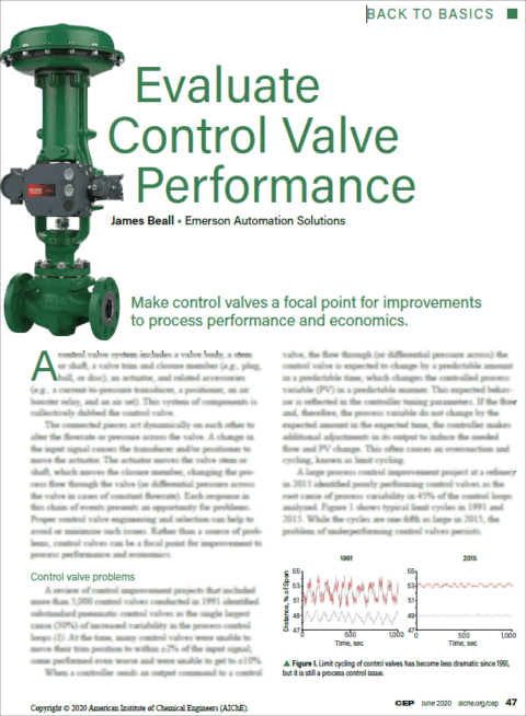 Learning about Control Valve Performance