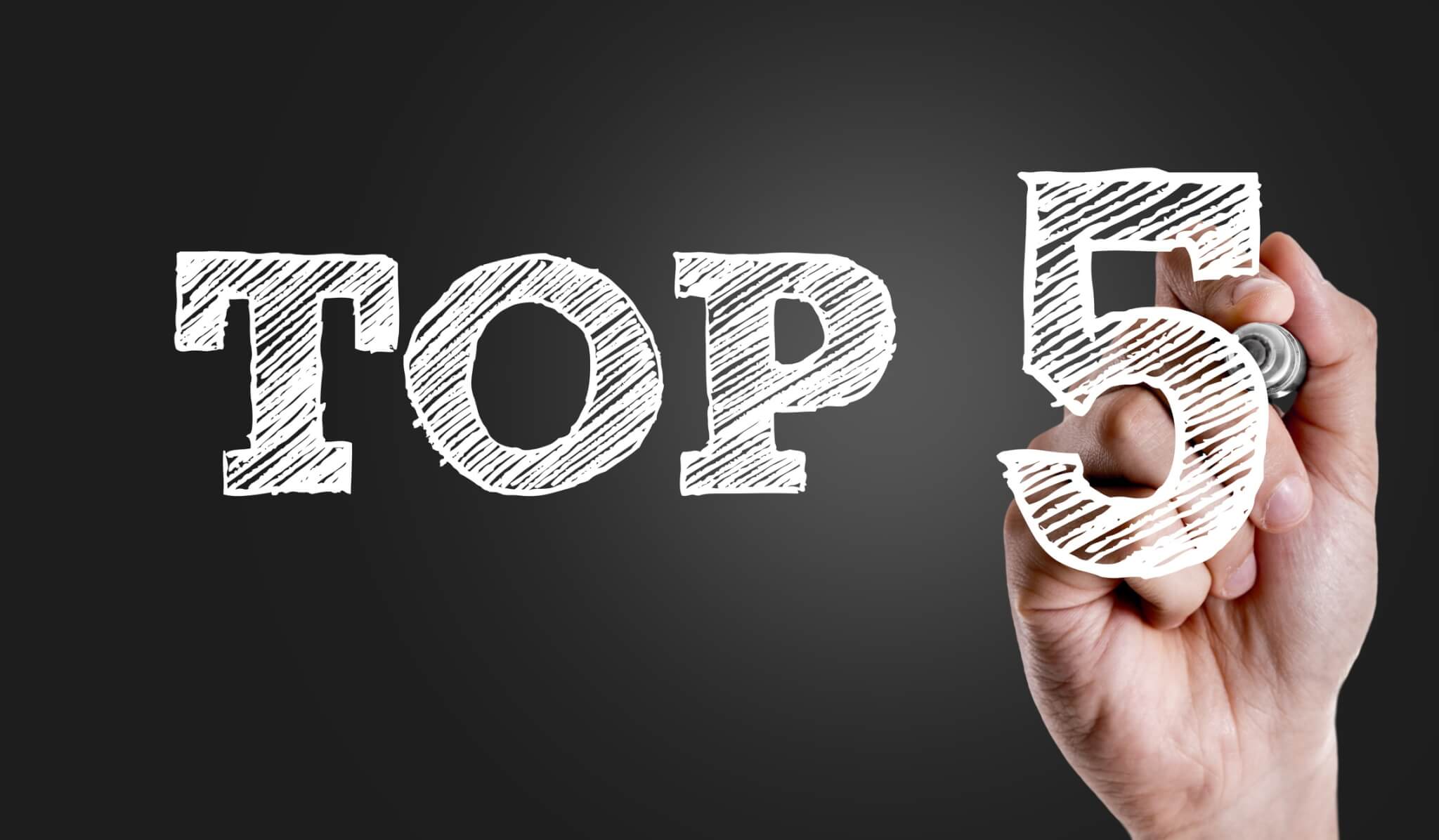 Top 5 Most Popular Blogs From 2018