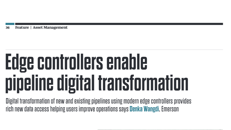 Edge Controllers for Pipeline Resiliency